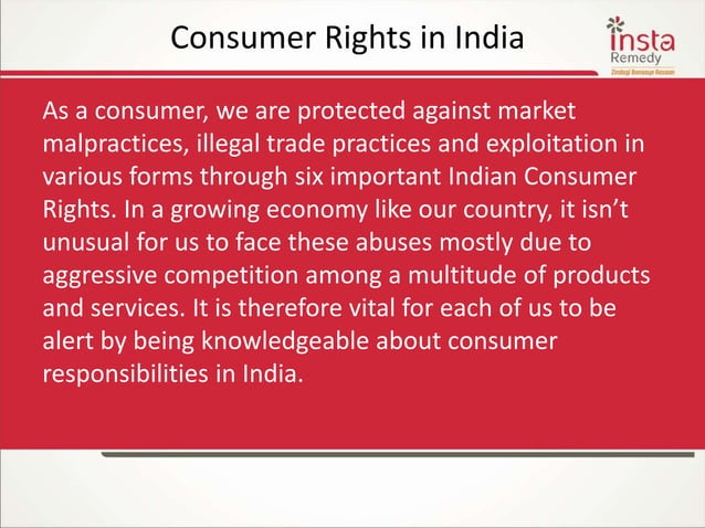 Consumer Rights in India | PPTX