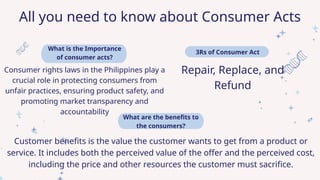 Consumer Act and Traditional and alternative medicine act | PPTX