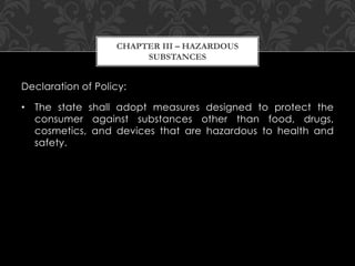 Consumer Act of the Philippines R.A 7394 | PPTX