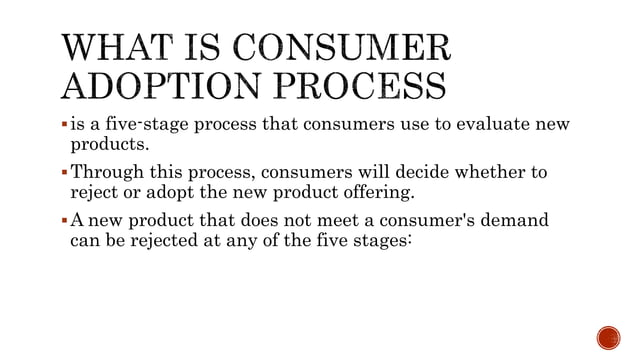 Consumer adoption process | PPTX | Business | Business and Finance