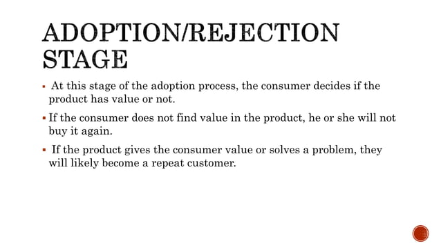 Consumer adoption process | PPTX | Business | Business and Finance