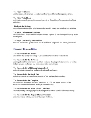 Consumer Alert Why Consumer Education | DOC