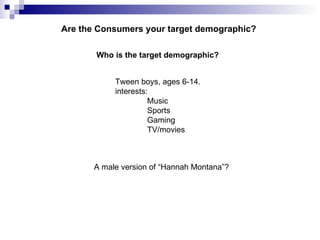 Consumer Analysis Sample | PPT