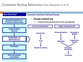 Analyse Consumer Behaviour for Specific Markets | PDF
