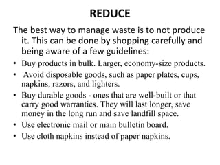 Consumer and waste product | PPTX | Environmental Services Industry ...