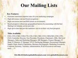 Consumer appliances email list | PPT