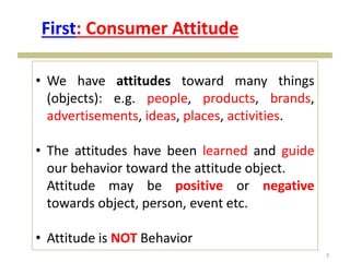 Consumer attitude | PPT