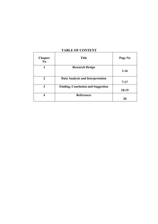 Consumer perception towards e-commerce amr mini project | PDF
