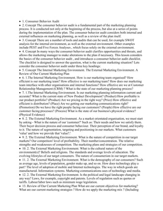 Consumer audit | PDF