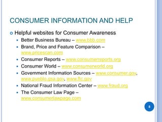 Consumer Awareness | PPTX