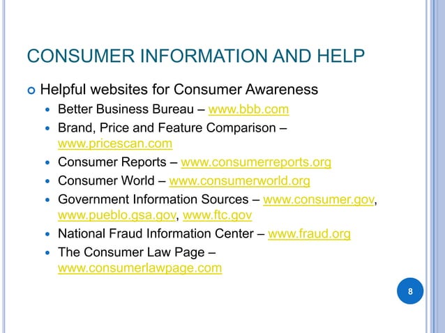 Consumer Awareness | PPT