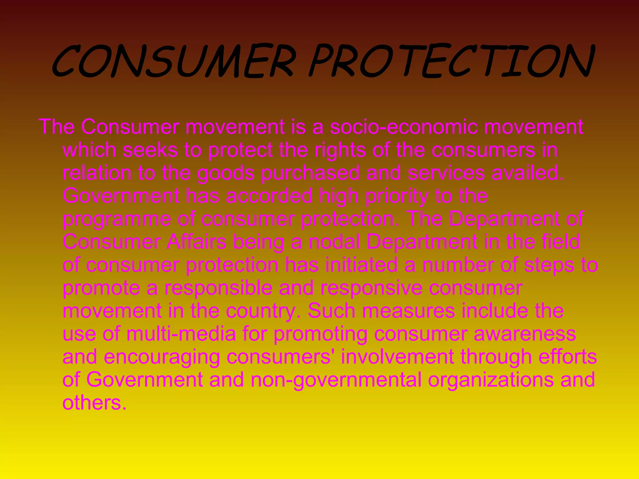Consumer awareness | PPT