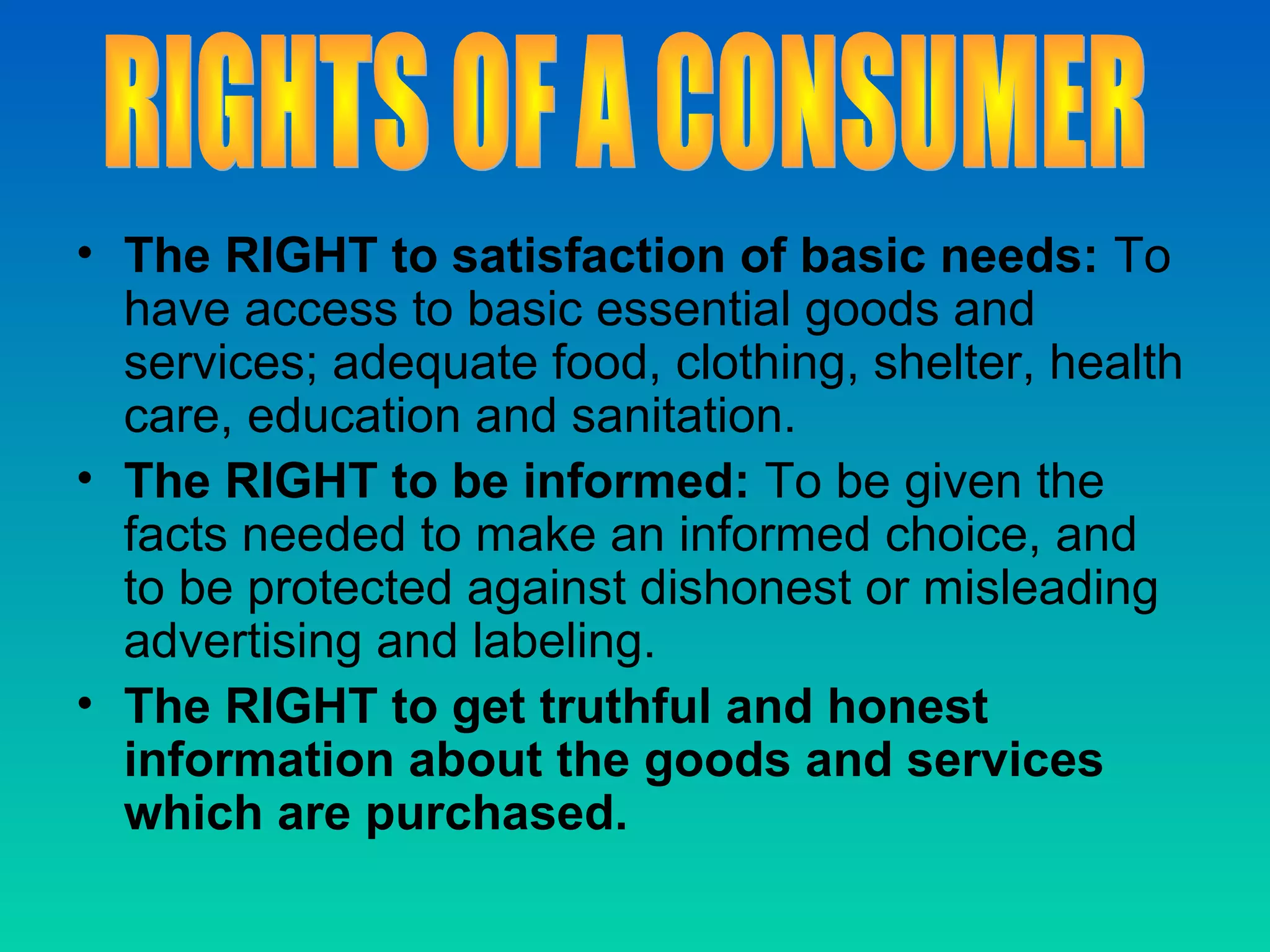 Consumer awareness | PPT