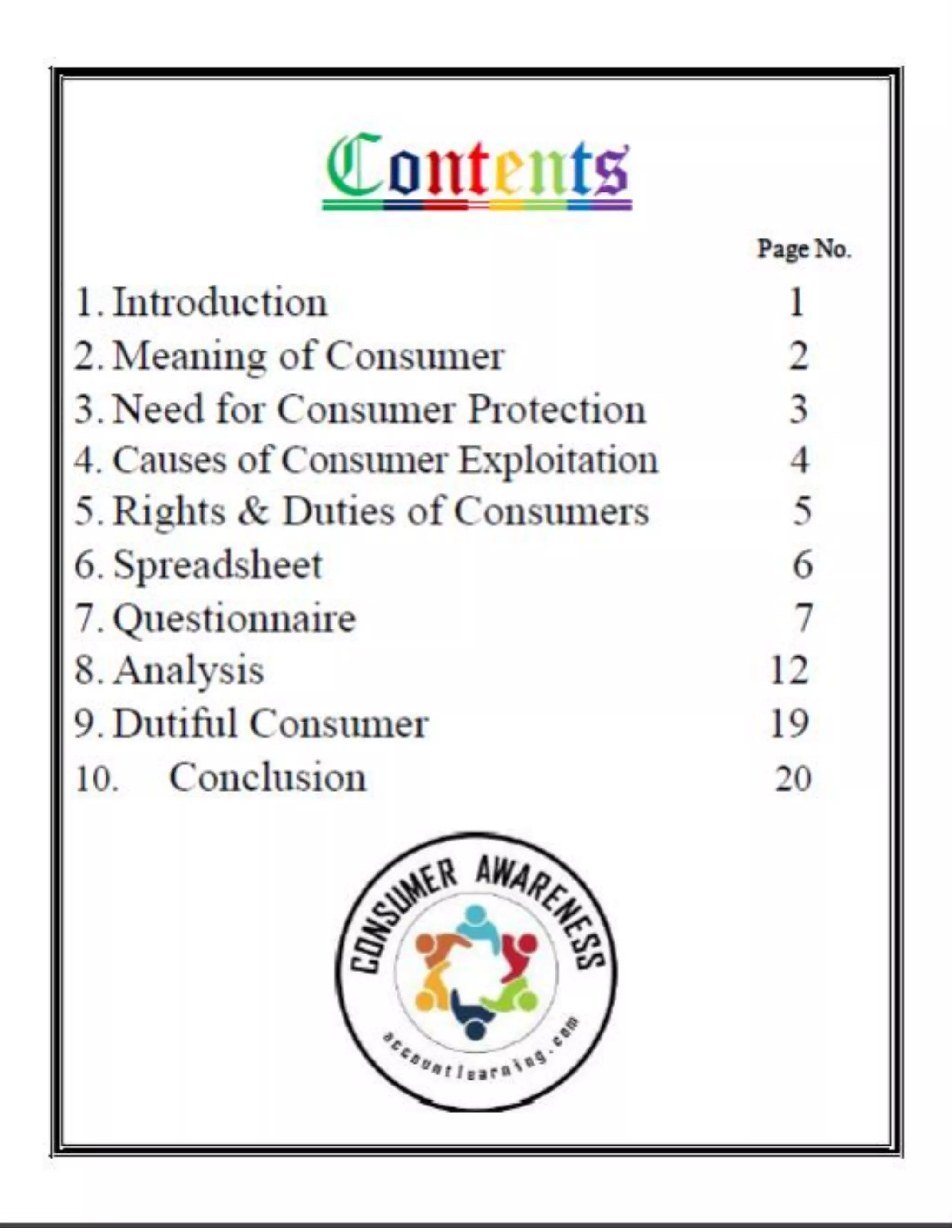 Consumer Awareness | PDF