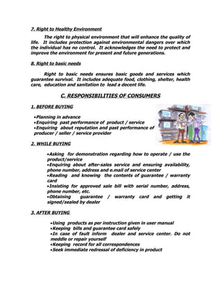 Consumer awareness pamphlet | PDF