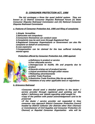 Consumer awareness pamphlet | PDF