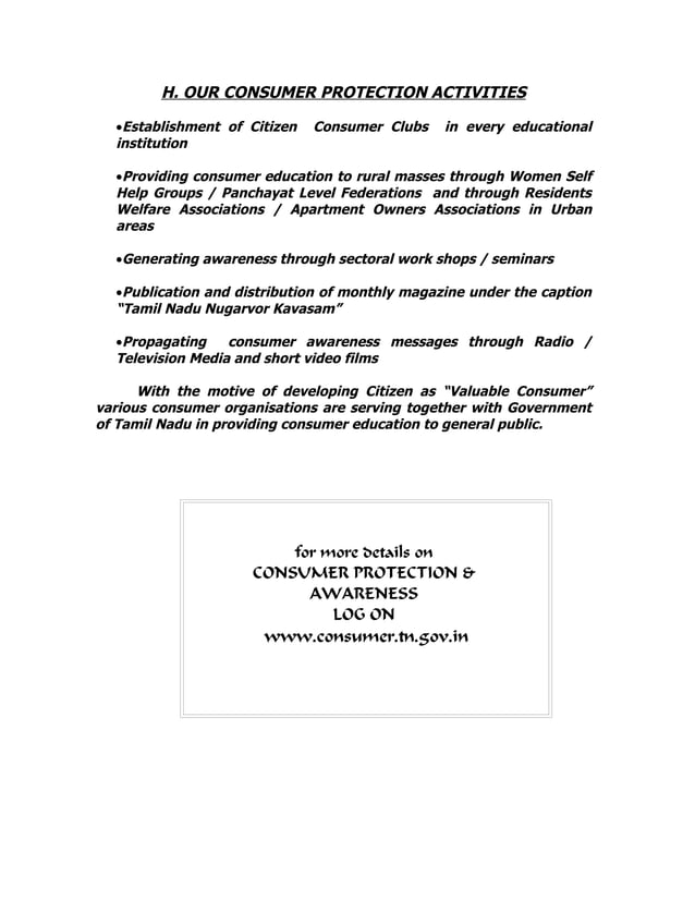 Consumer awareness pamphlet | PDF | Consumer Issues | Business