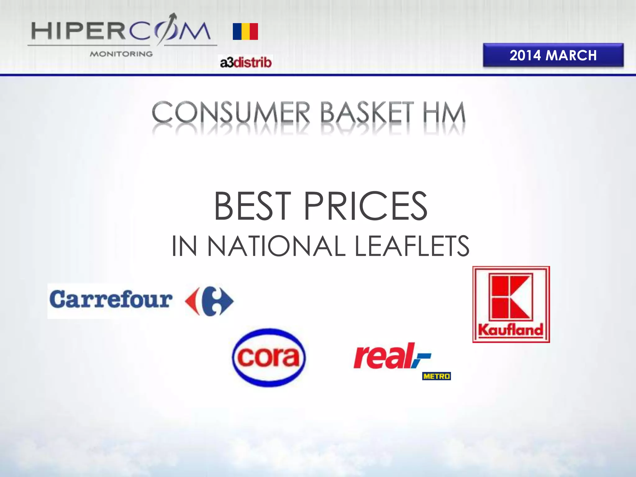 Consumer basket Hypermarket Mar 2014 | PPT