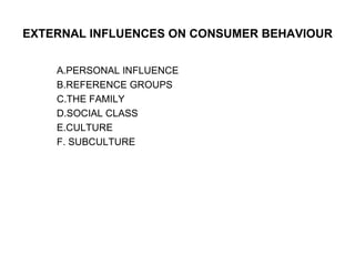 Consumer Behavior | PPT