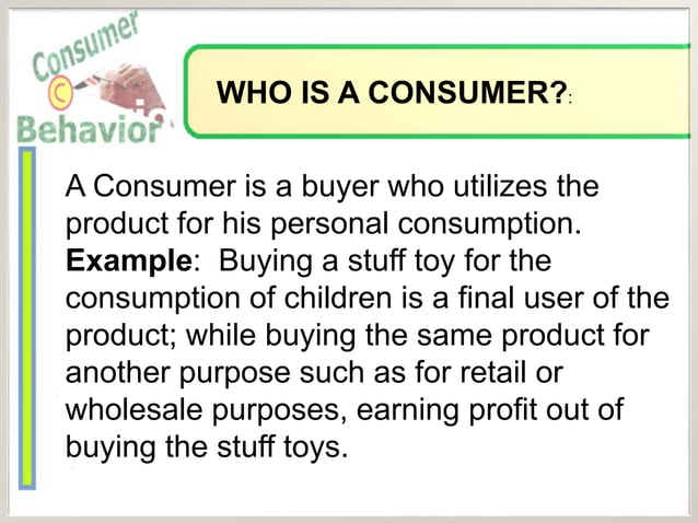 CONSUMER BEHAVIOR | PPT