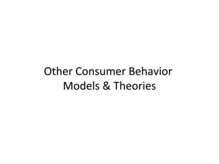 Consumer behavior notes | PPT