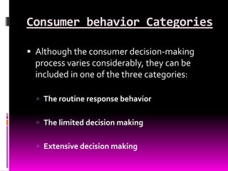 Consumer behavior | PPTX