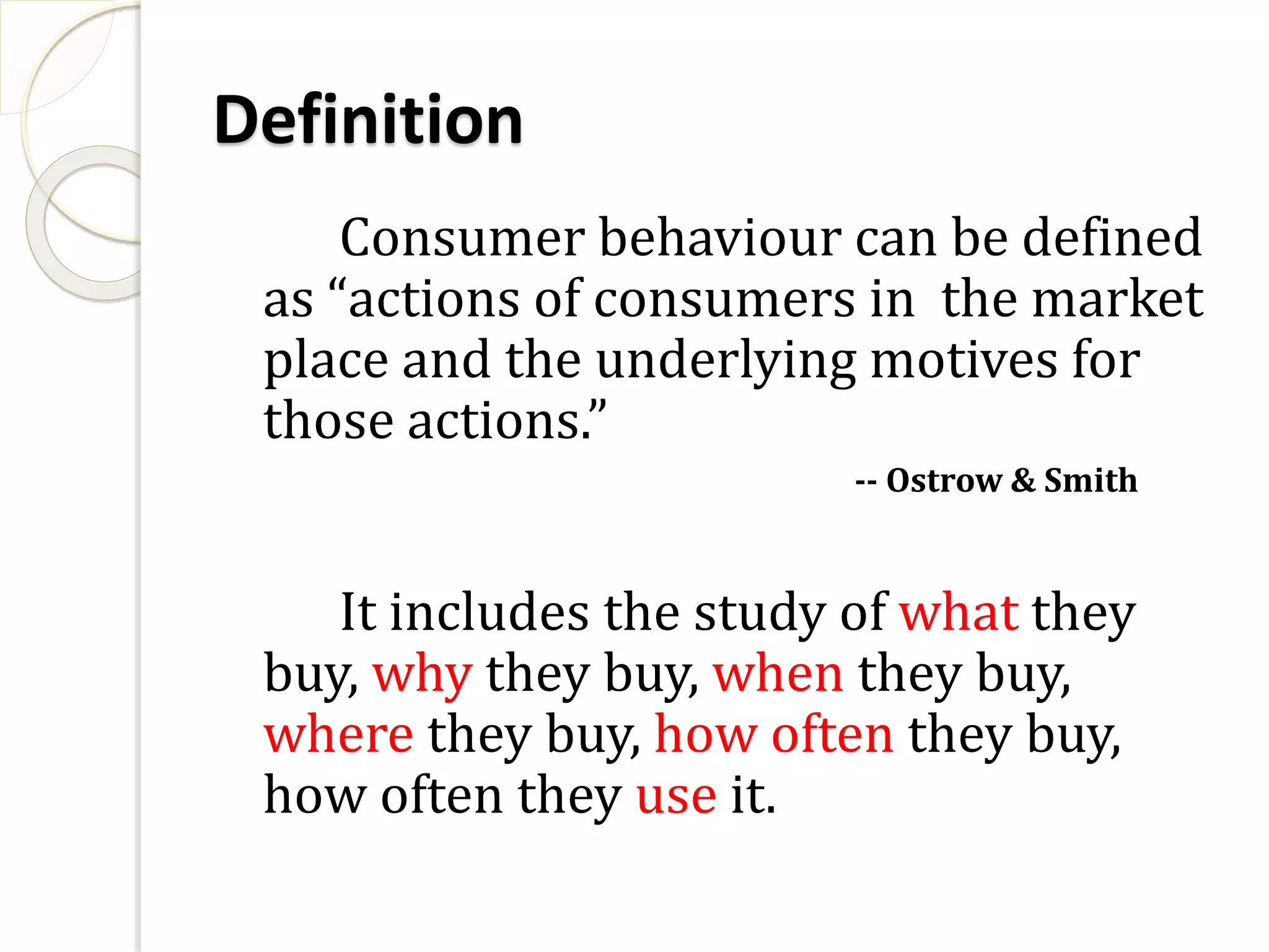 Consumer behavior | PPTX