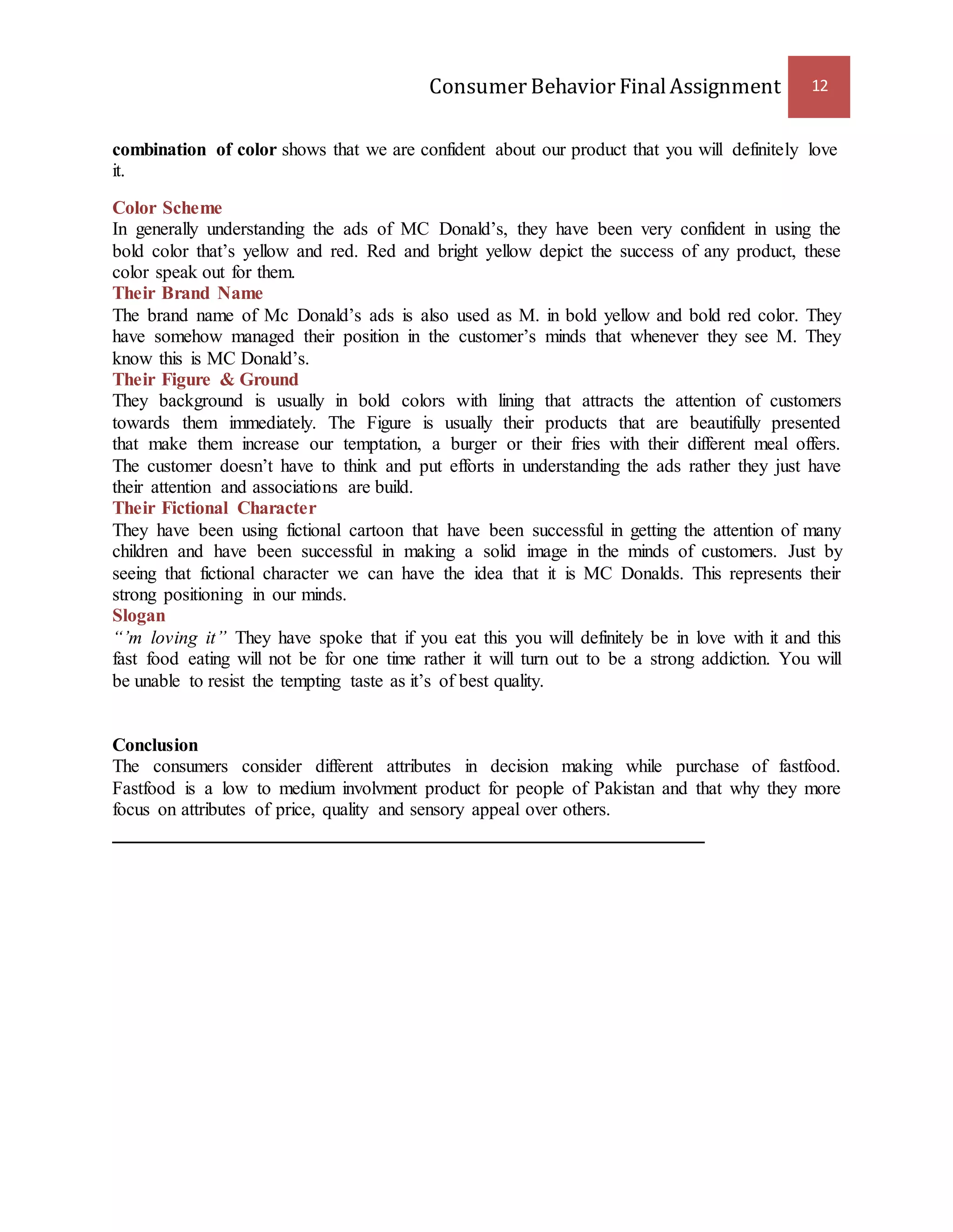 Consumer behavior | DOCX