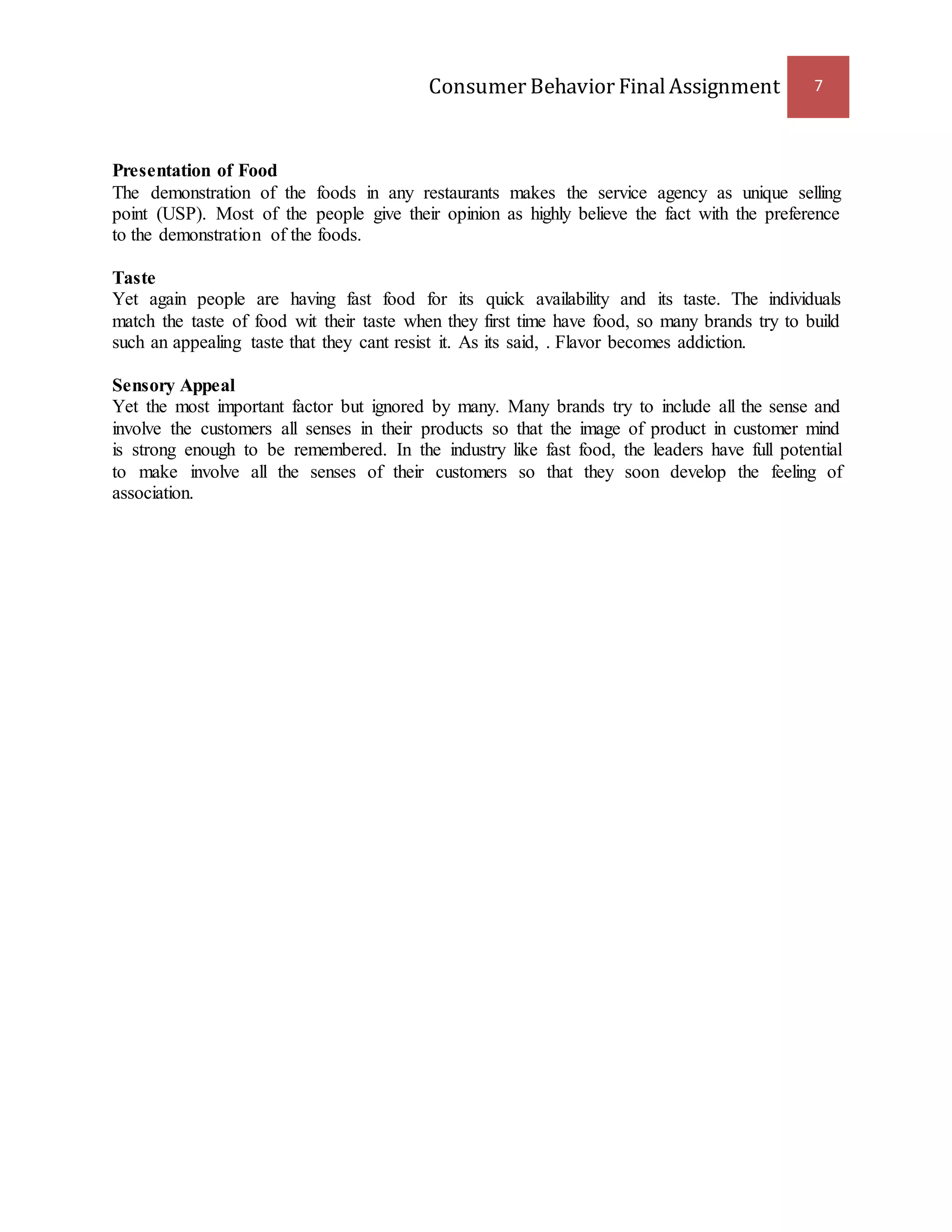 Consumer behavior | DOCX