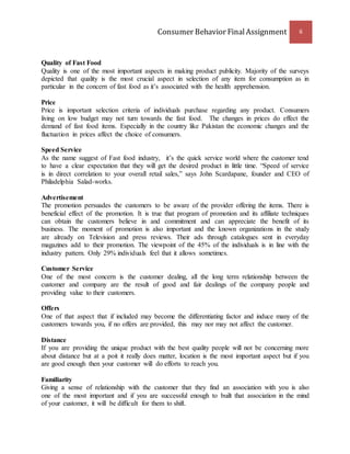 Consumer behavior | DOCX