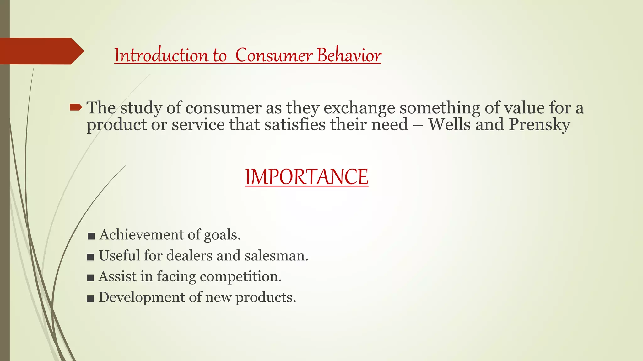 Consumer Behavior Ppt Ppt