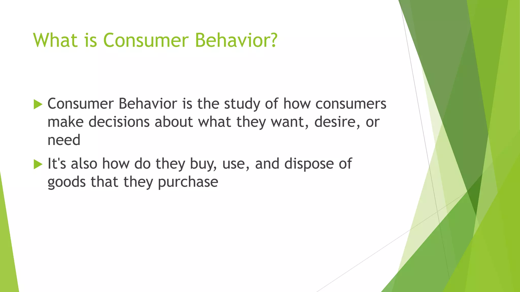 Consumer behavior | PPT