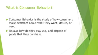 Consumer behavior | PPT