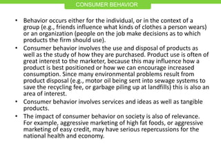Consumer behavior 2 | PPT