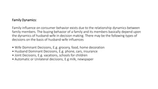 Models and Determinants of consumer behavior | PPT