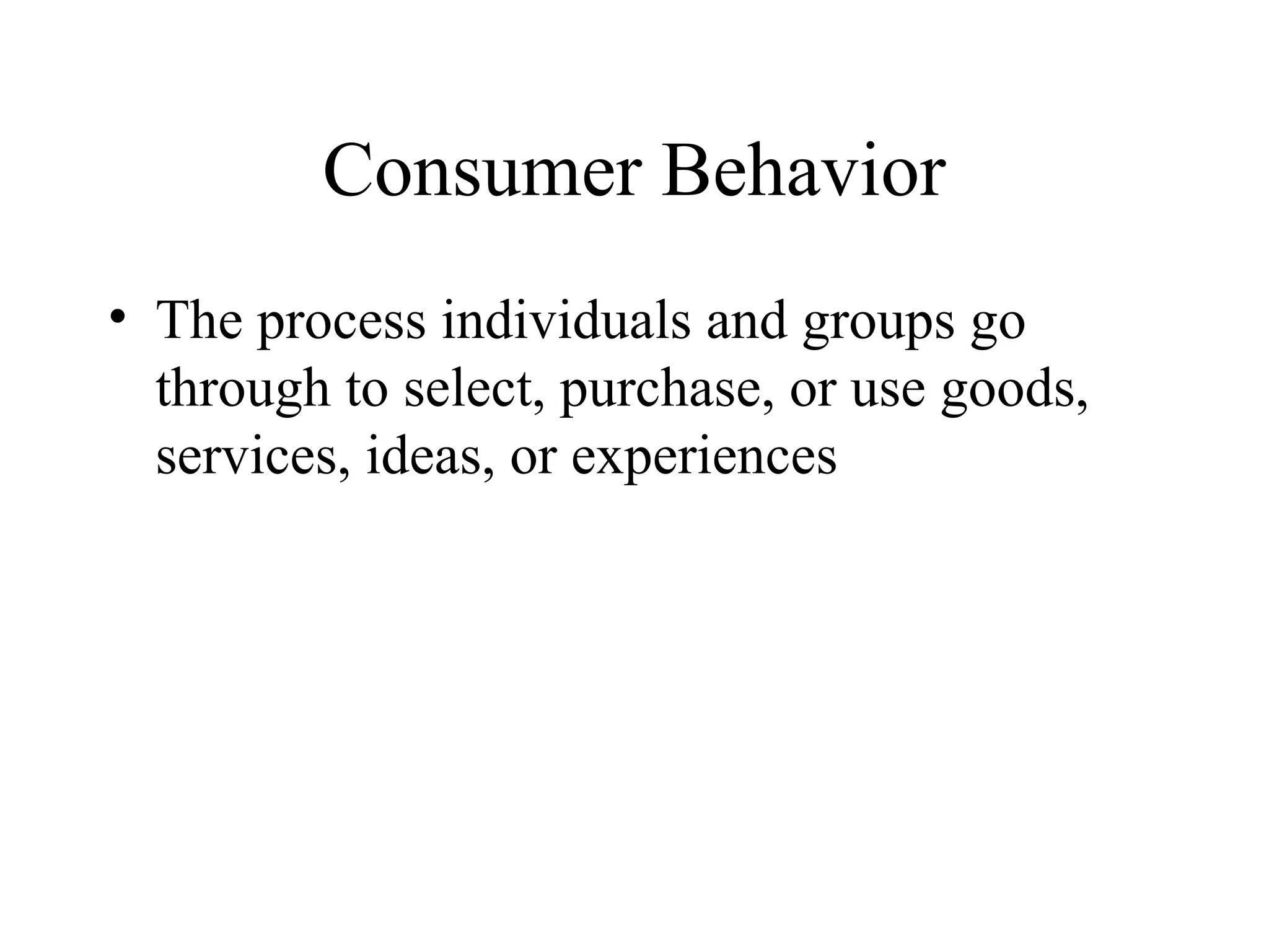 Consumer behaviour | PPT