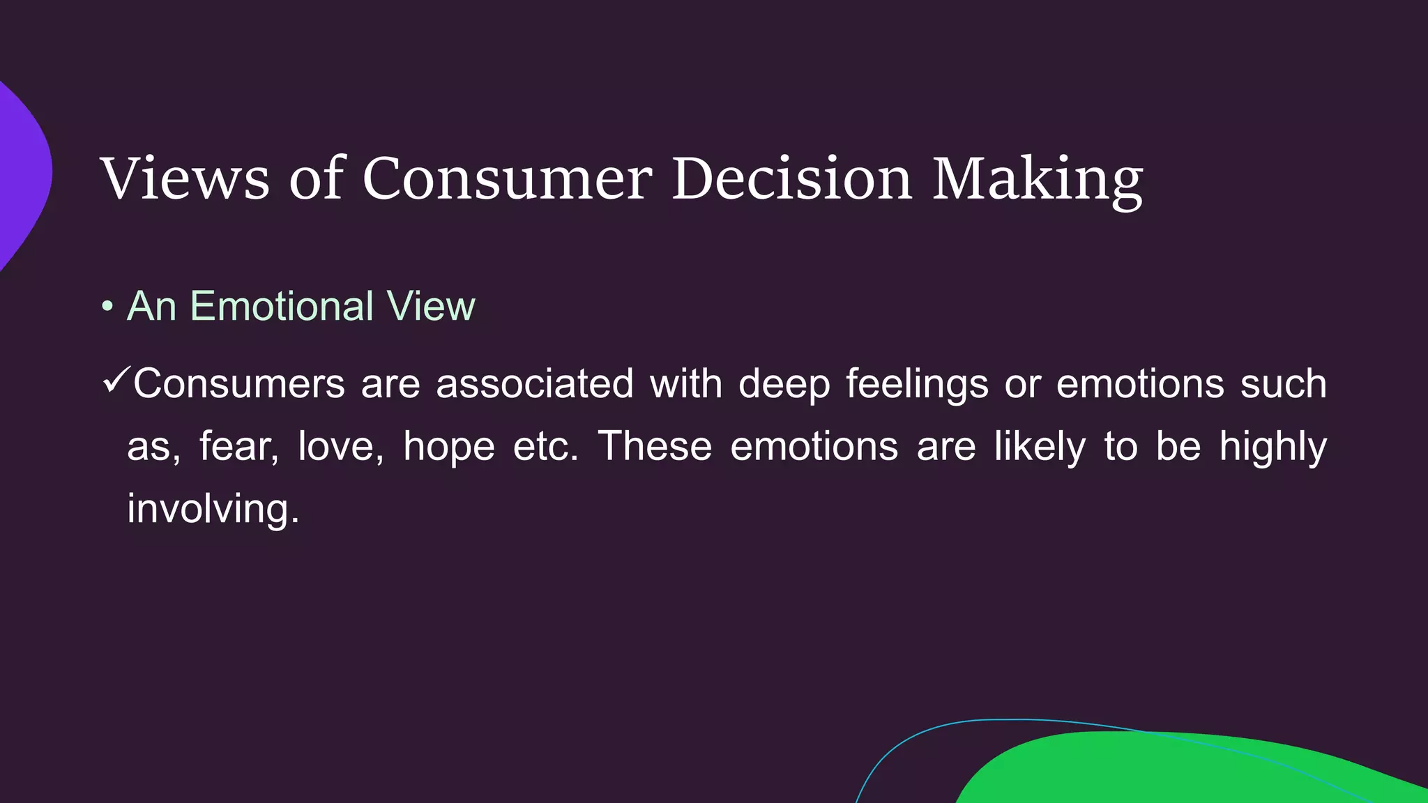 Consumer behavior - Decision making & Types | PPTX