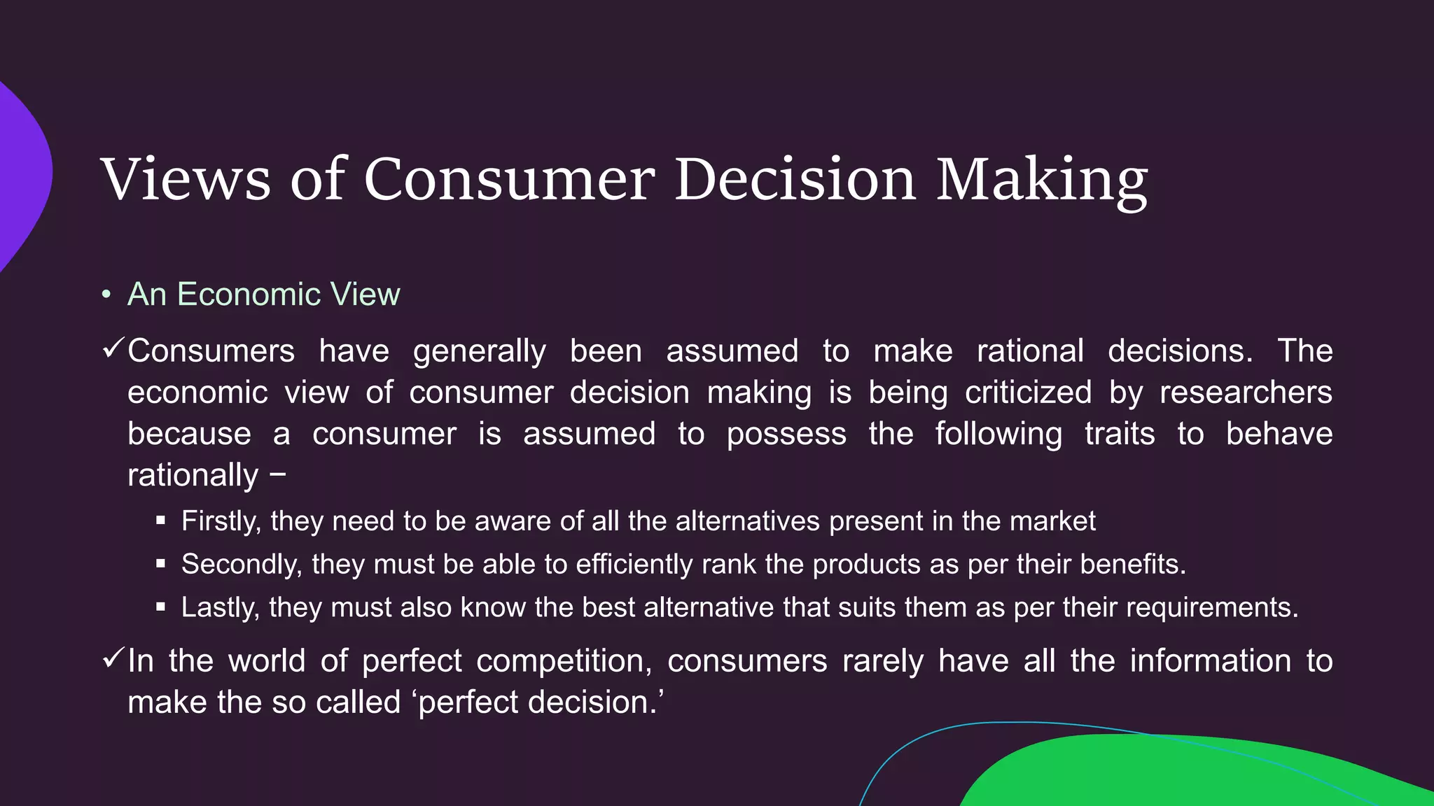 Consumer behavior - Decision making & Types | PPTX