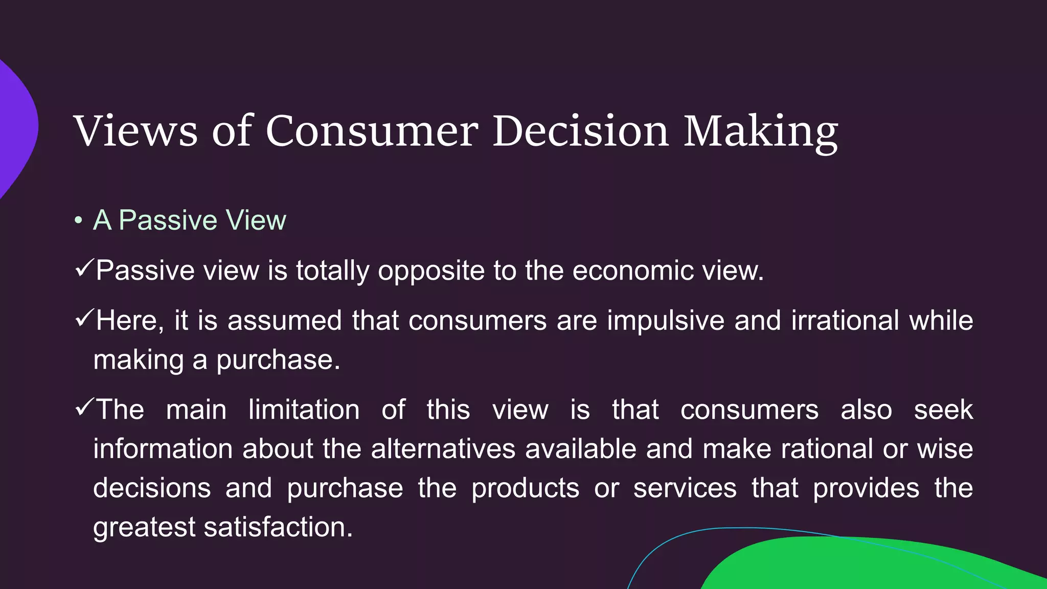 Consumer behavior - Decision making & Types | PPTX