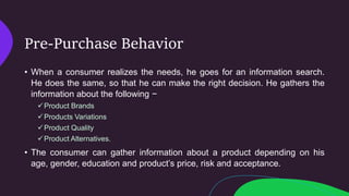 Consumer behavior - Decision making & Types | PPTX