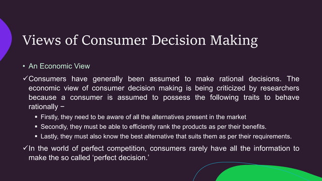 Consumer behavior - Decision making & Types | PPT