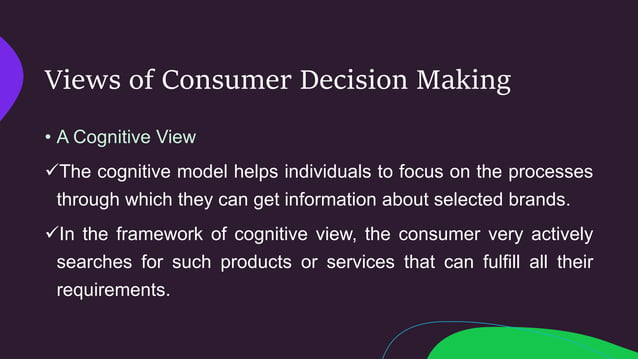 Consumer behavior - Decision making & Types | PPT