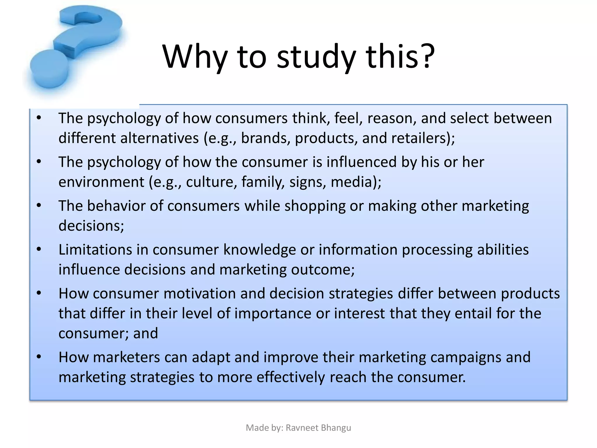 Consumer behavior defined ravs! | PDF