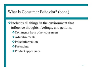 Consumer Behavior and Marketing Strategy chapter 1 moghimi | PDF