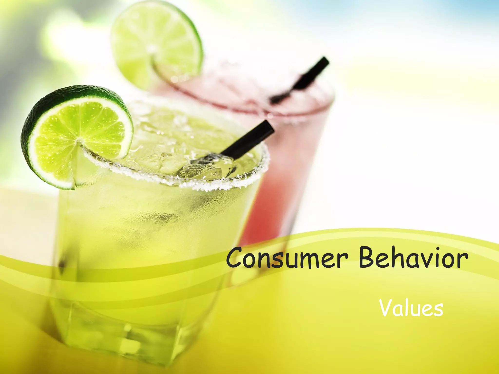Consumer behavior Values | PPT
