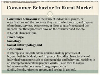 Consumer behavior in rural market | PPTX