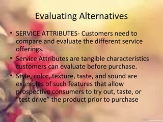 Consumer behavior in services context | PPT