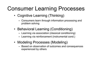 Consumer Behavior (Learning) | PPT