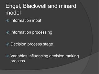 Consumer behavior models | PPTX