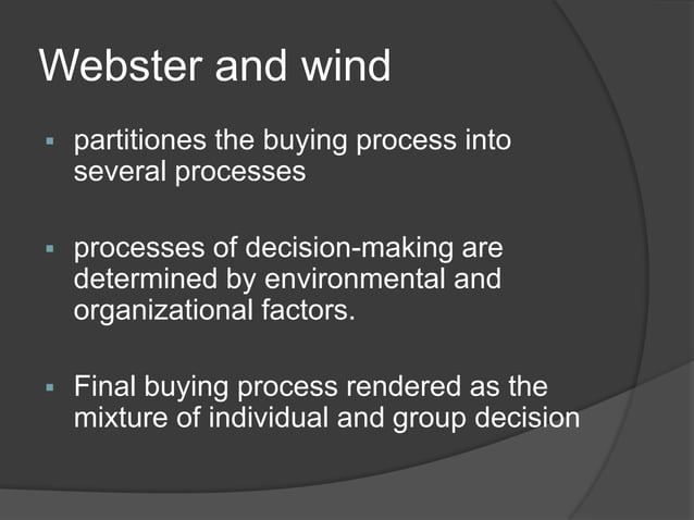 Consumer behavior models | PPT